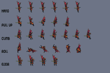 Samurai Pixel Art Sprites Pack 2 Download - CraftPix.net