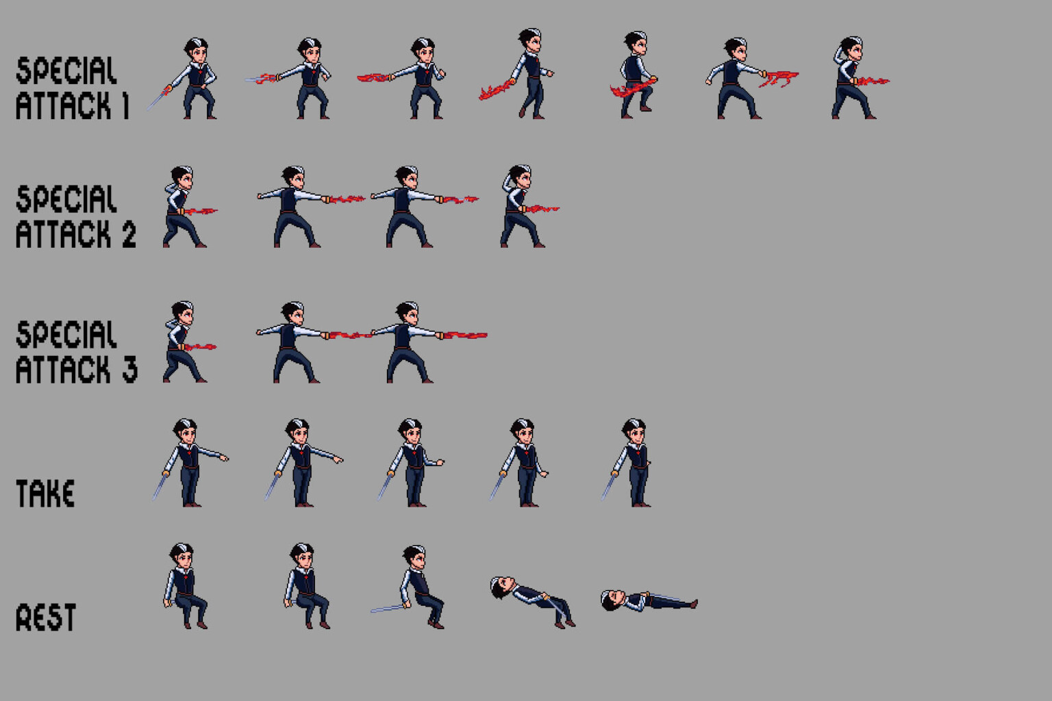 Vampire Pixel Art Character Sprites Download - CraftPix.net