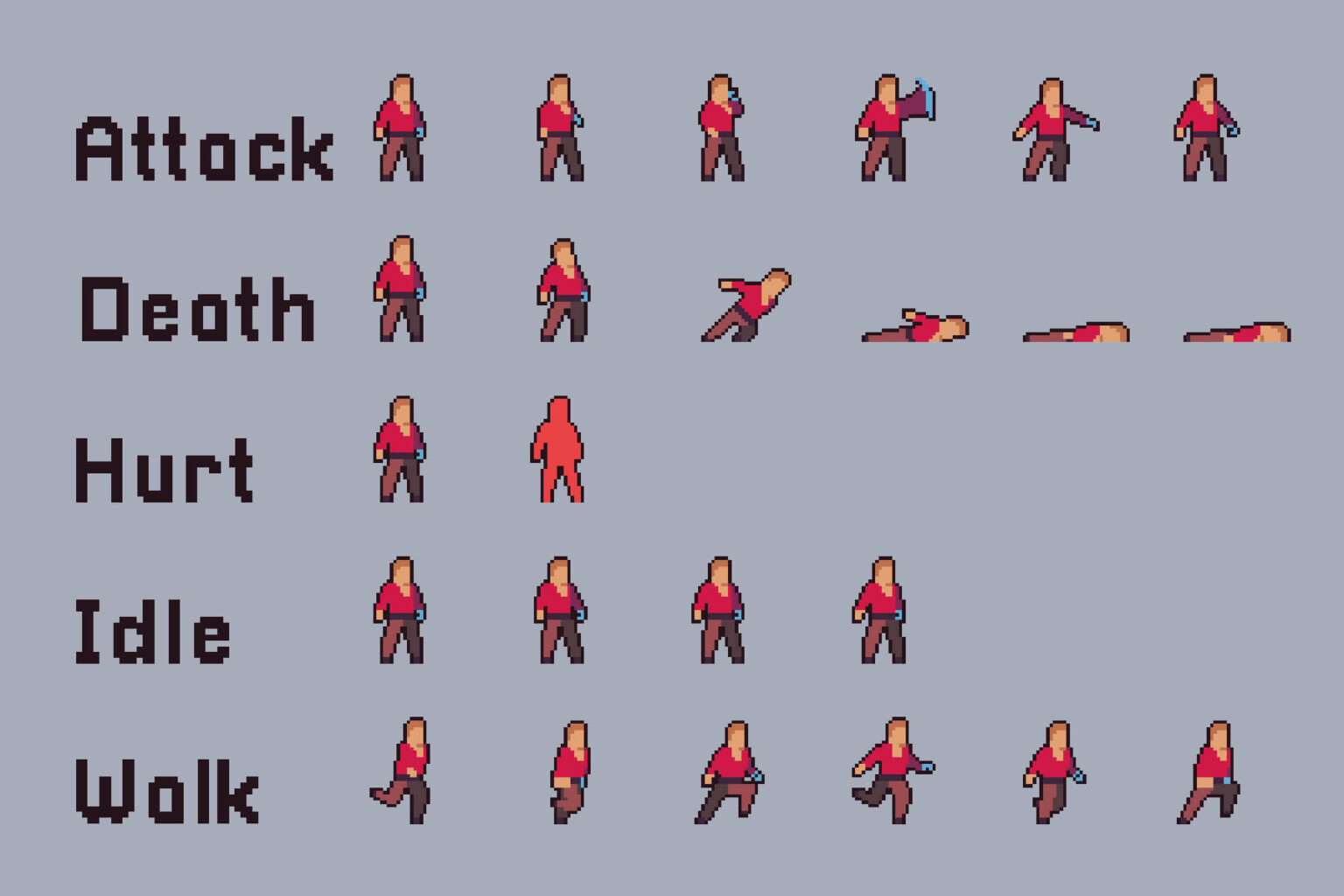 Pirate Pixel Art Sprites Pack Download - CraftPix.net
