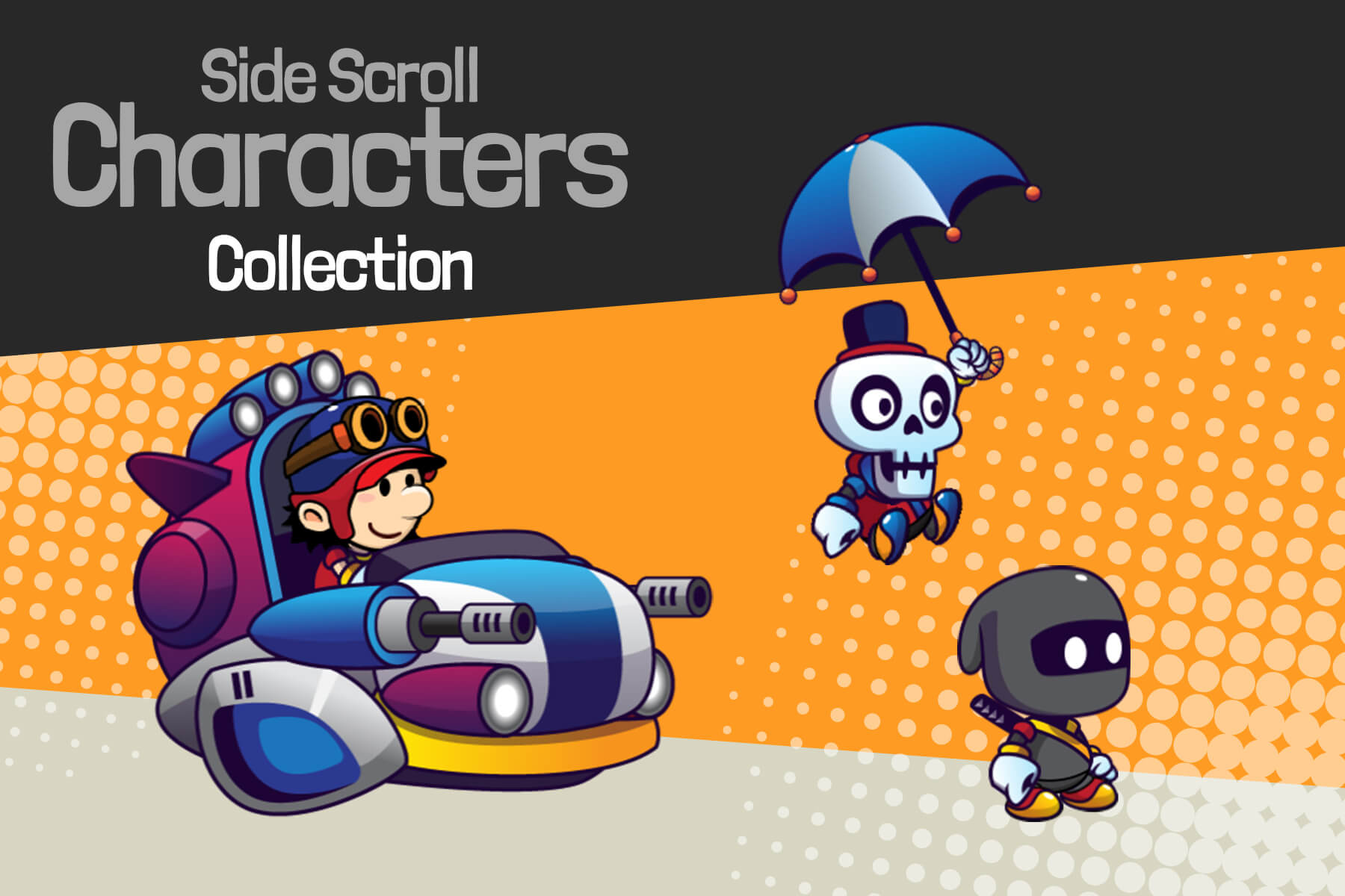 Side Scroll Cartoon Character Pack Download - CraftPix.net