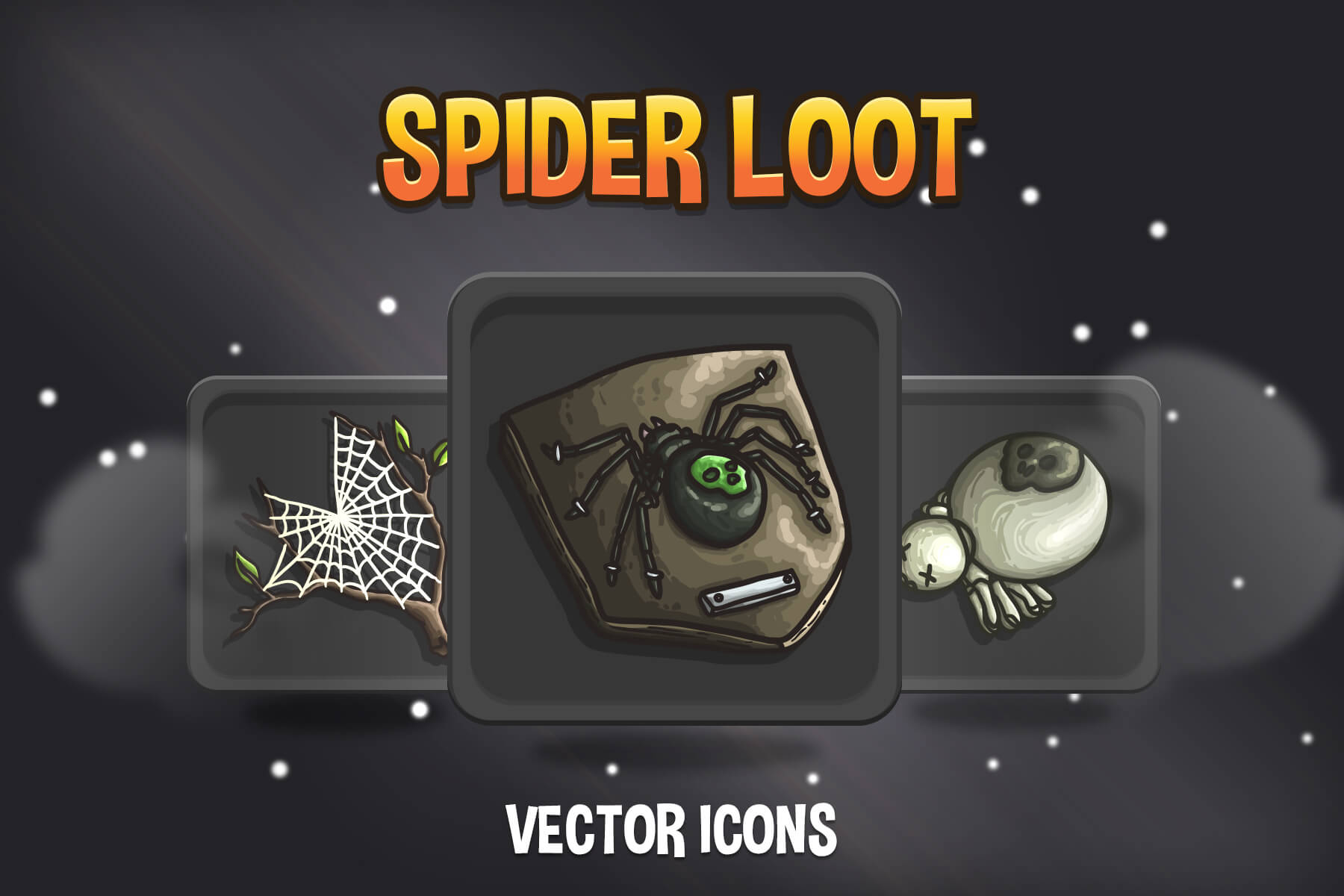 Spider Loot Vector Icons Download Pack - CraftPix.net