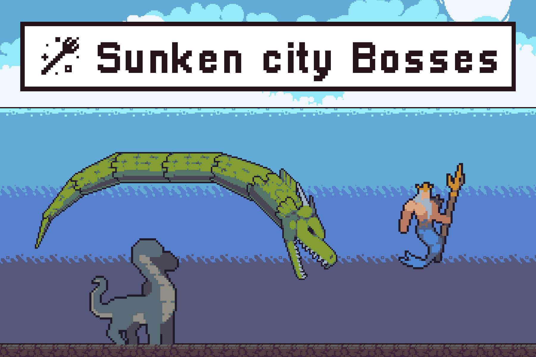 Underwater Main Enemies Pixel Sprite Pack - CraftPix.net