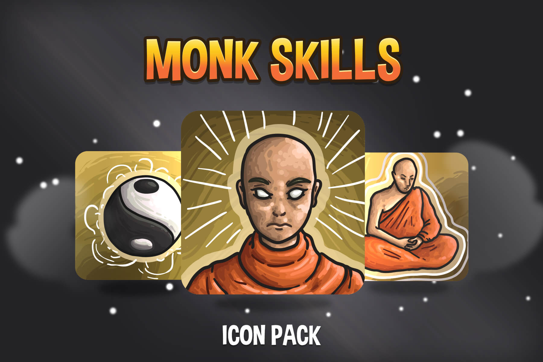 Free Monk Skills Icon Pack Download - CraftPix.net