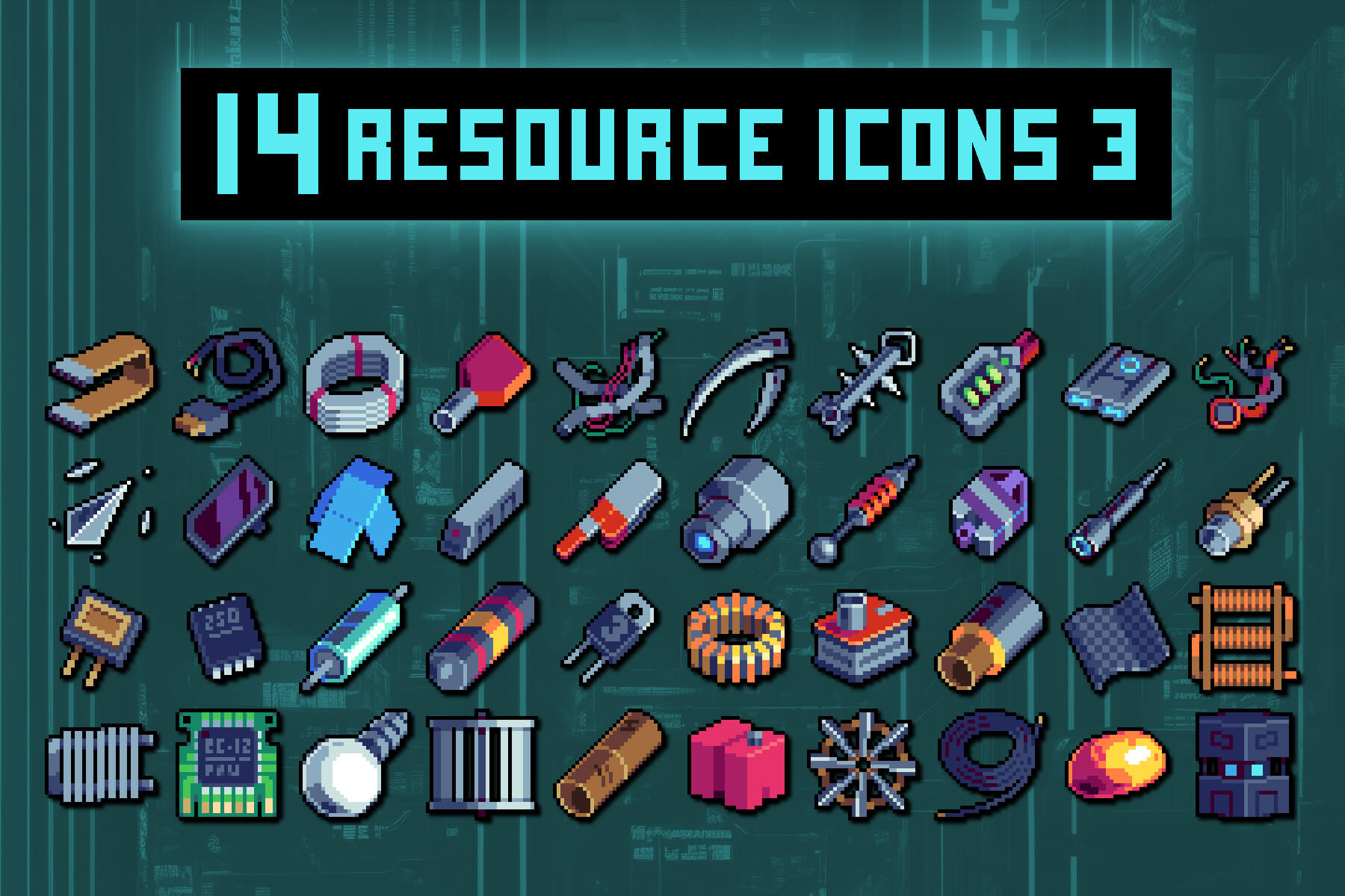 Free Cyberpunk Resource Pixel Art 32x32 Icons - CraftPix.net Free Cyberpunk Resource Pixel Art 32x32 Icons - CraftPix.net