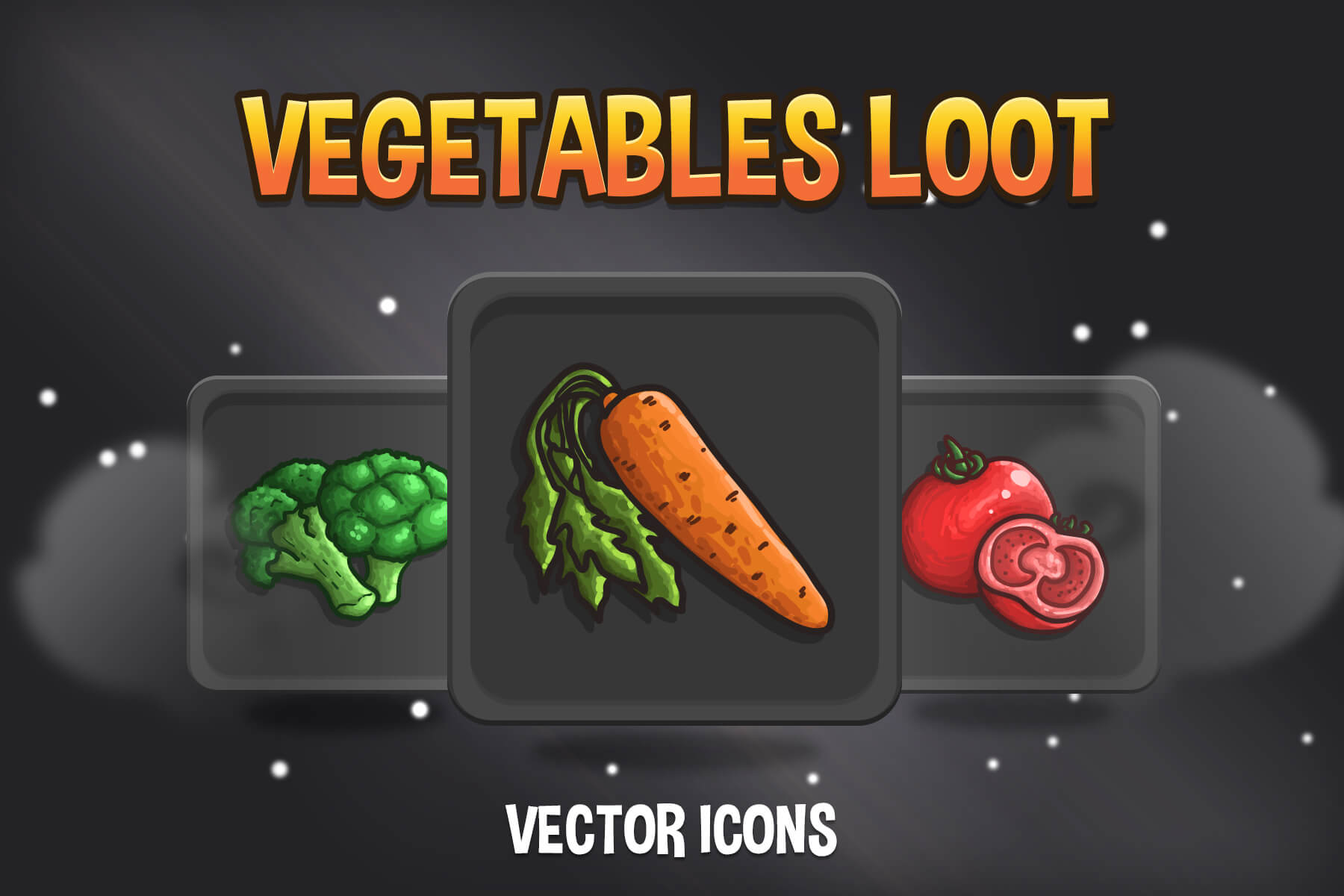 Free Vegetables Vector Icon Pack for RPG - CraftPix.net