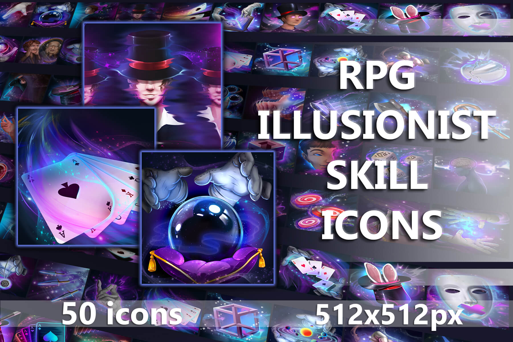 RPG Illusionist Skill Icons Download Pack - CraftPix.net