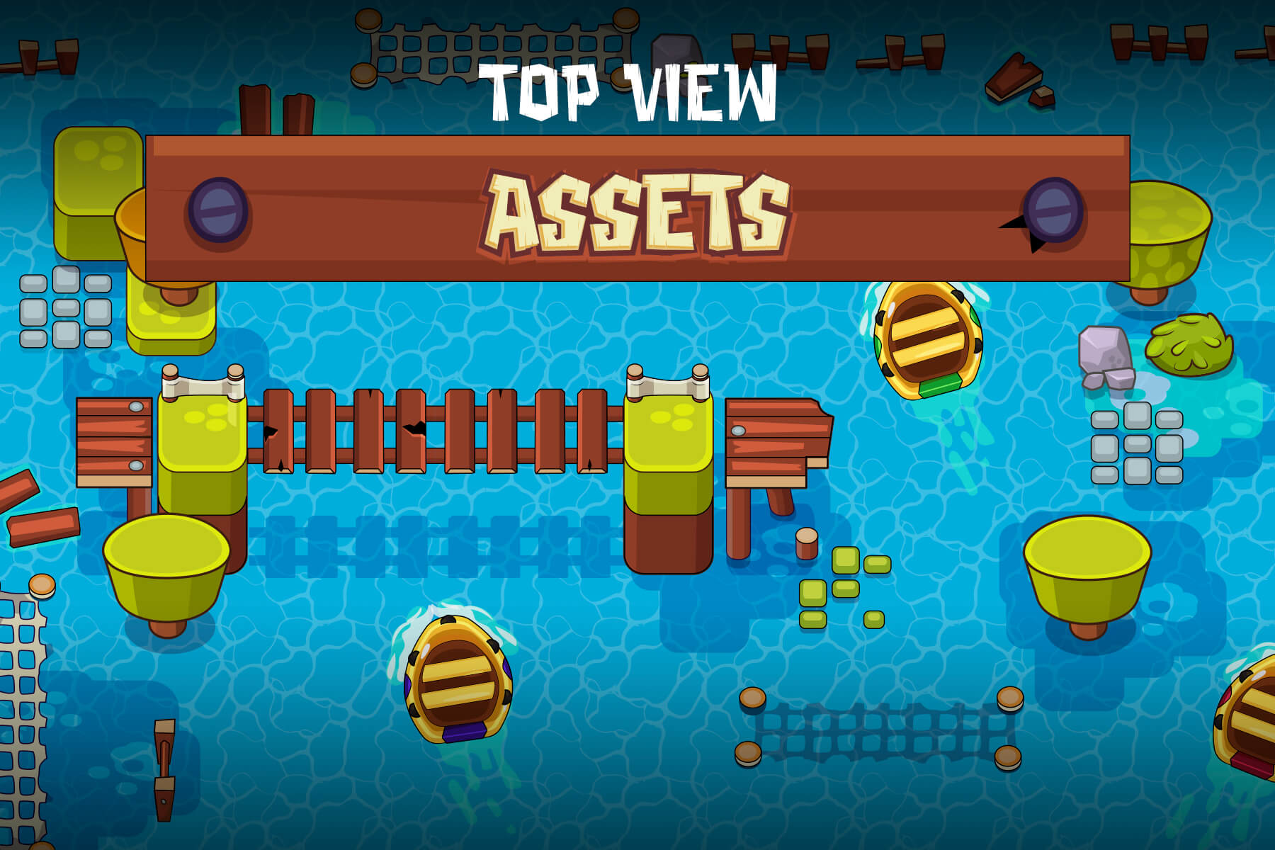 Top View Objects Game Asset Pack Download - CraftPix.net