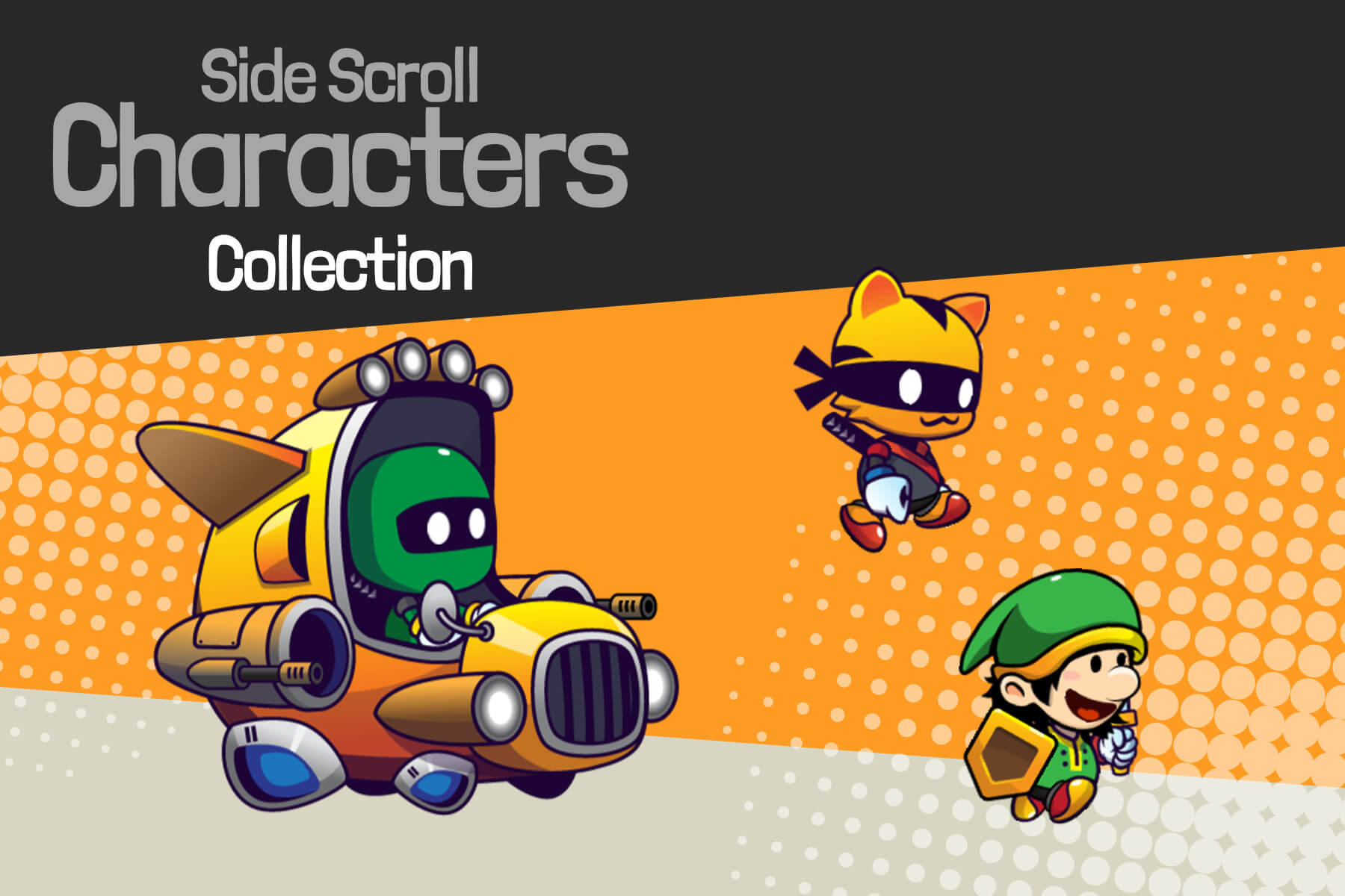 3 Animated Characters 2D Asset Pack - CraftPix.net