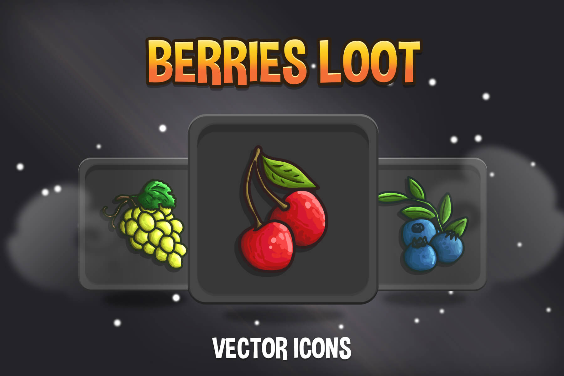 Berries Loot Vector RPG Icon Pack Download - CraftPix.net