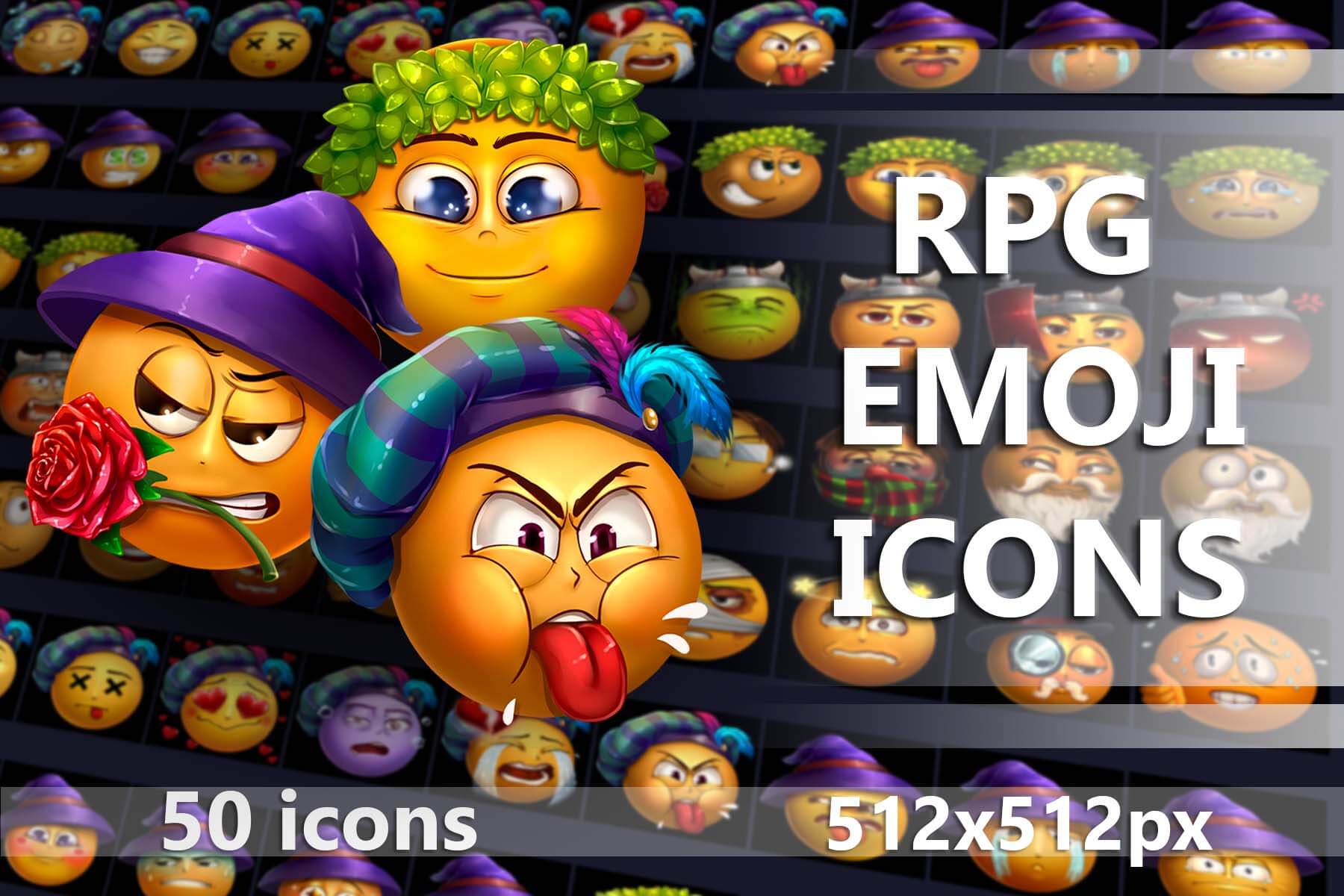 Free Emoji Icons for RPG Games Download - CraftPix.net