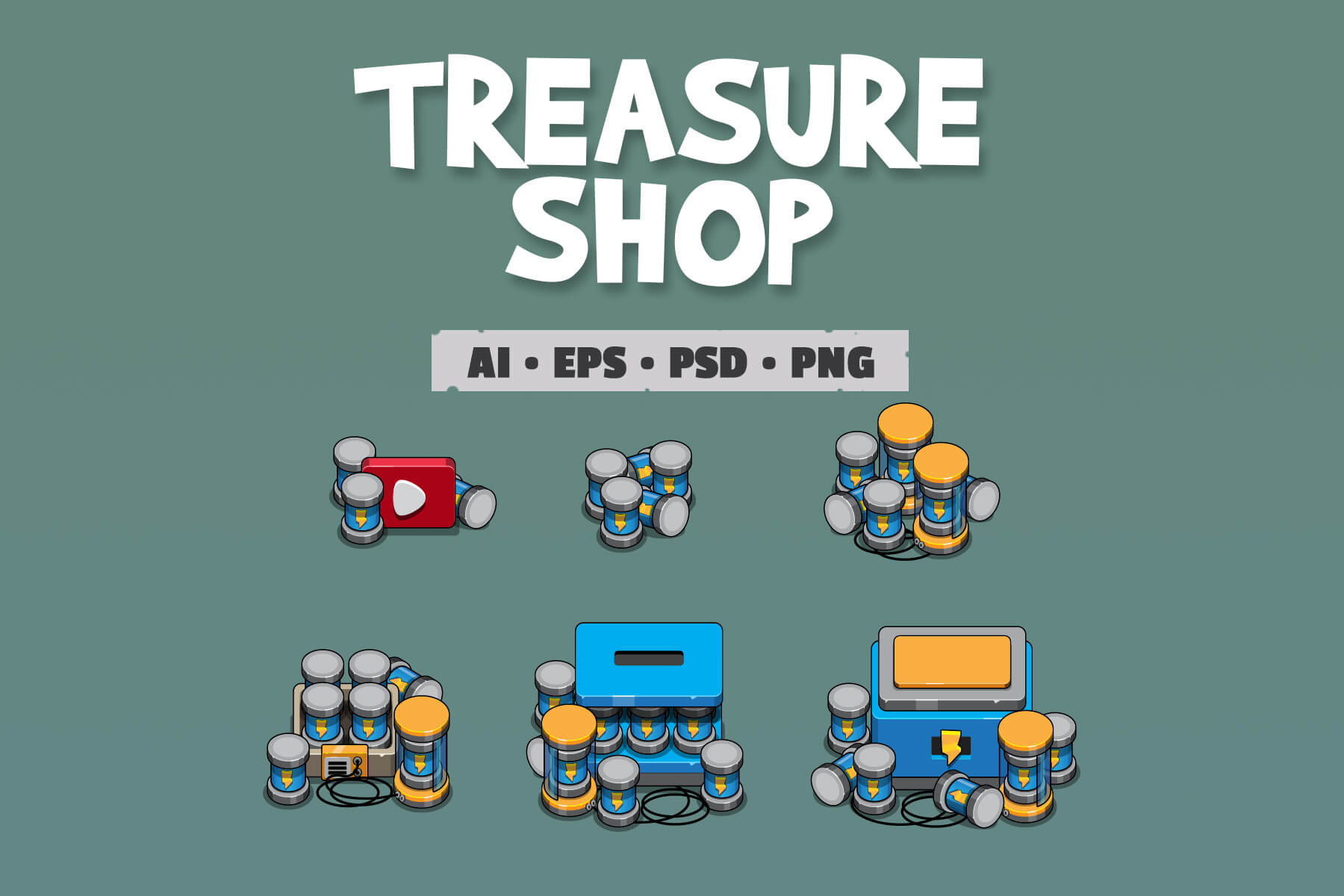 Energy Shop Asset UI Pack V6 Download - CraftPix.net