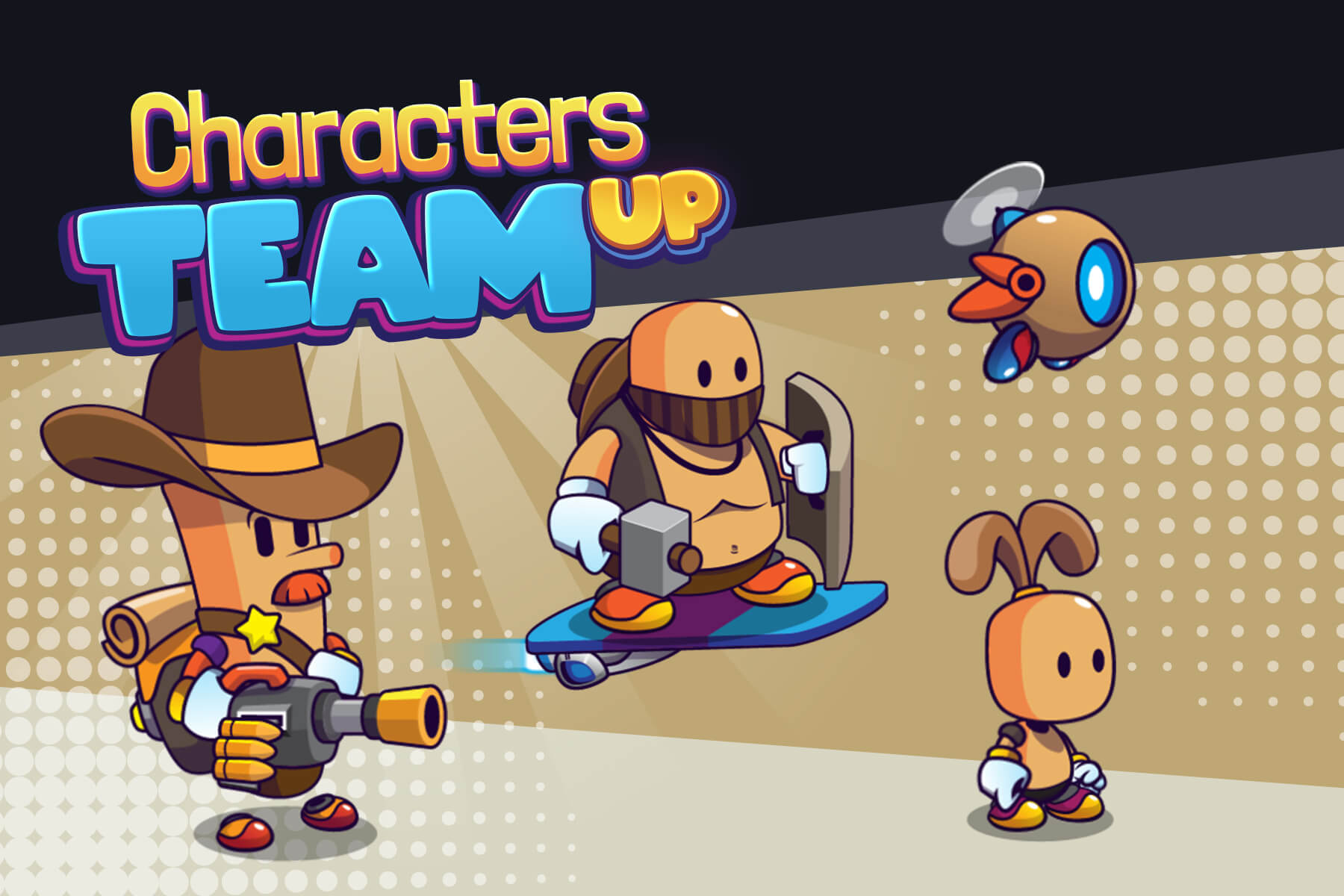 The Character Team Sprite Pack for Adventure Game - CraftPix.net