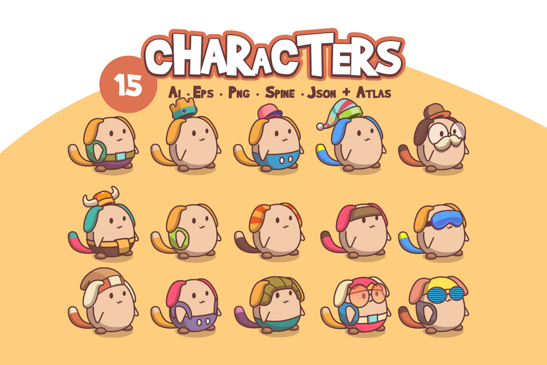 Cute Monsters Game Character Sprites Pack - CraftPix.net