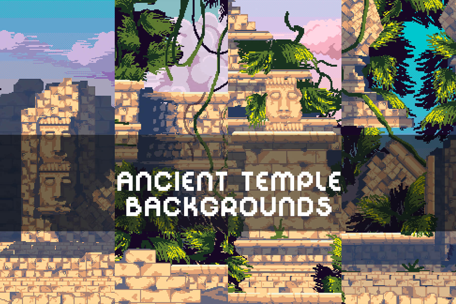 Free Ancient Temple Pixel Game Backgrounds - CraftPix.net