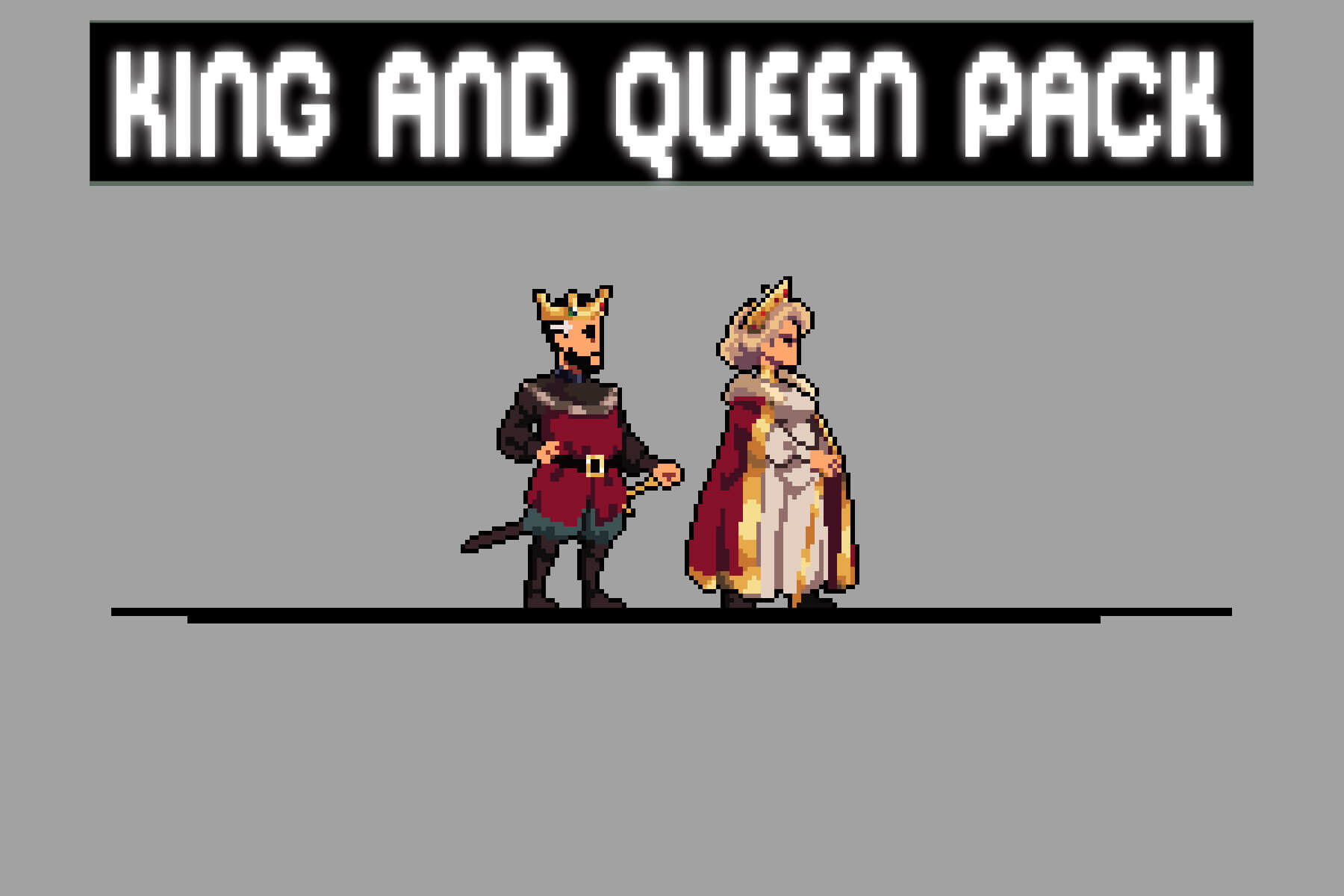 King and Queen Pixel Art Character Sprite Pack - CraftPix.net