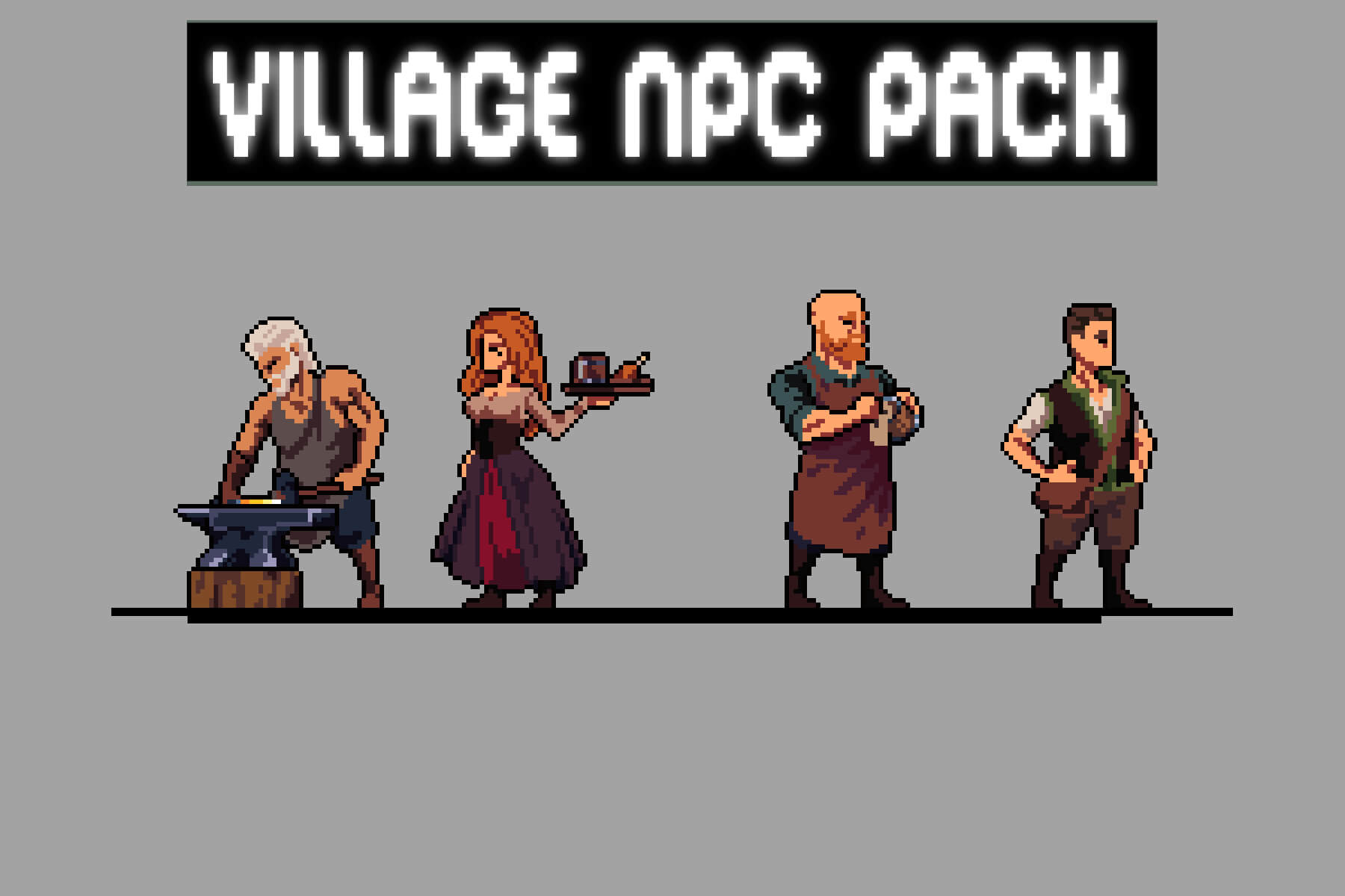Village NPC Pixel Art Character Sprite Pack - CraftPix.net