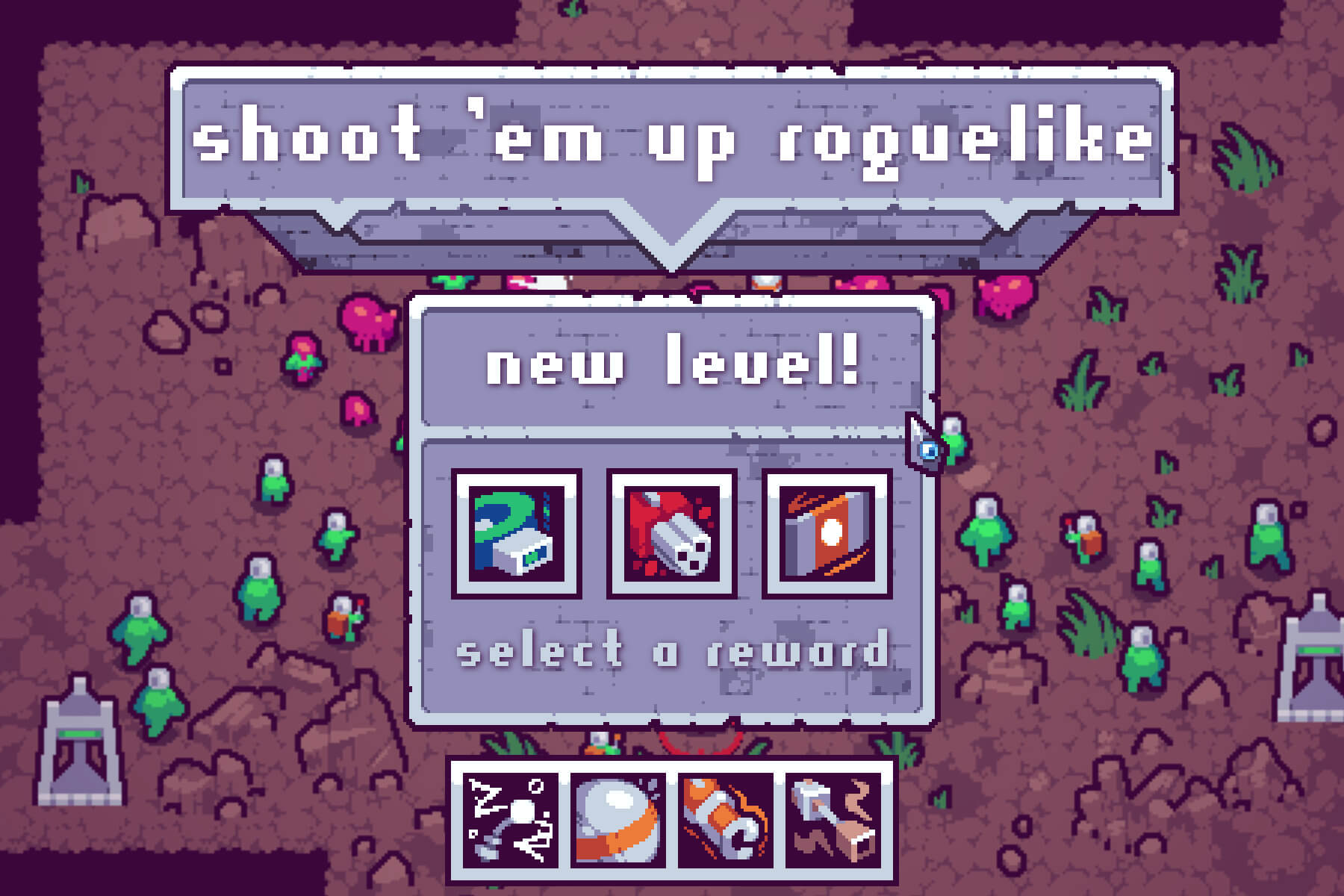 Free Roguelike Shoot 'em up Pixel Art Game Kit - CraftPix.net