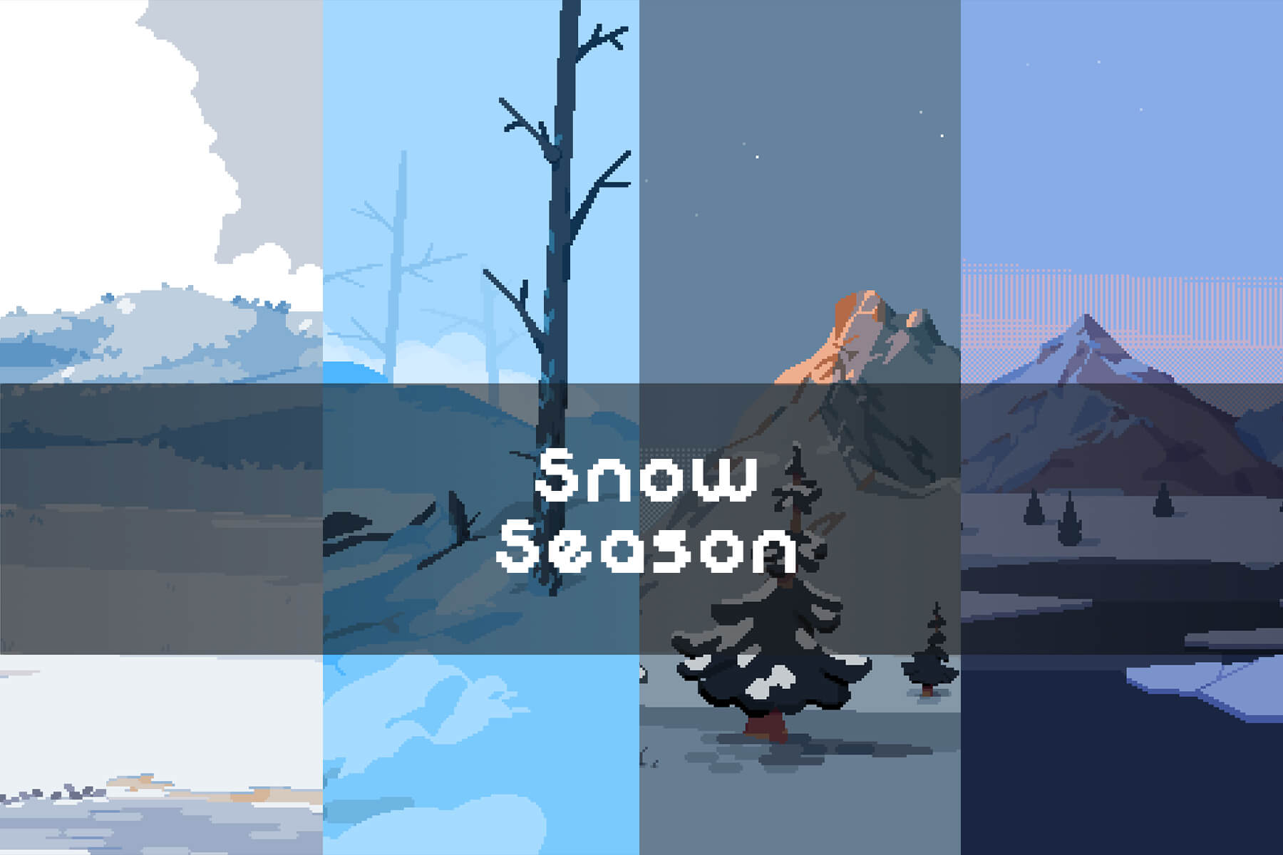 Free Winter Nature Pixel Game Backgrounds - CraftPix.net