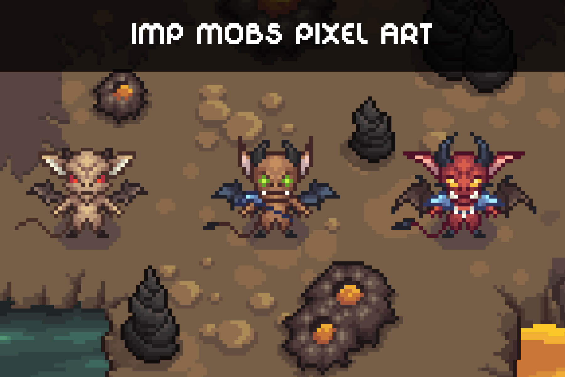Imp Mobs Pixel Art Character Sprite Pack - CraftPix.net