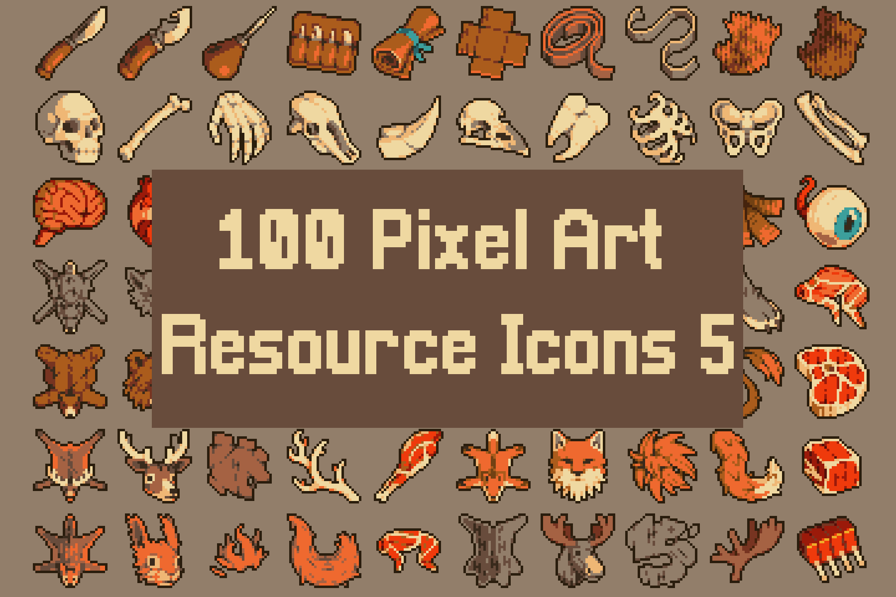 Pixel Resource Icons 32x32 for RPG - CraftPix.net