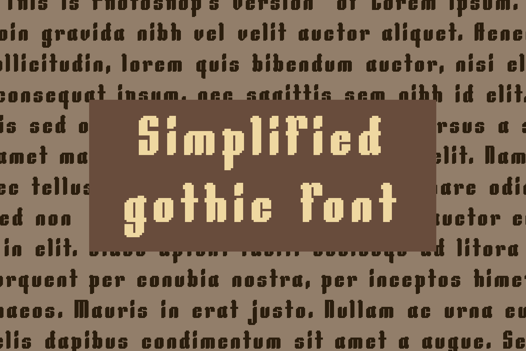 Simplified Medieval Gothic Pixel Font For Video Games - CraftPix.net
