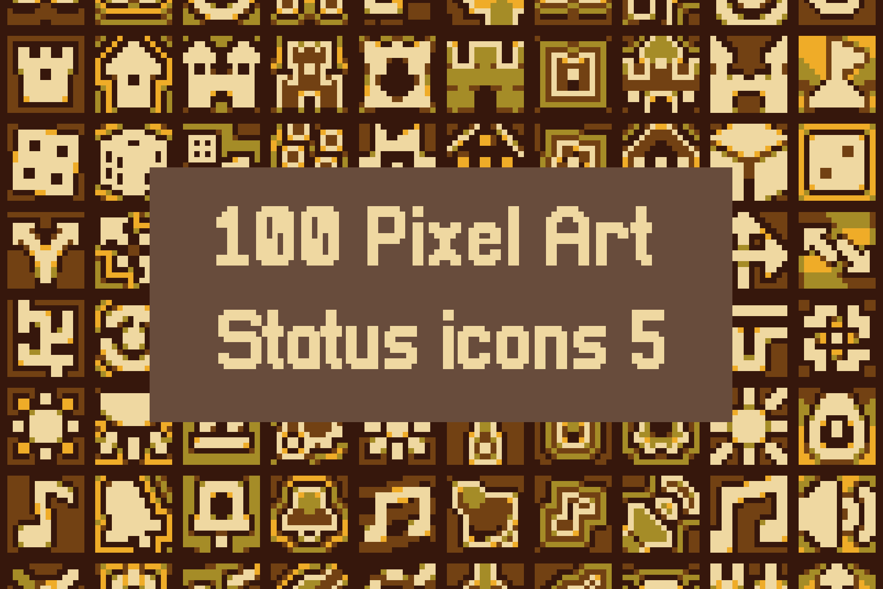 Fantasy RPG Buff & Debuff 16x16 Icons - CraftPix.net