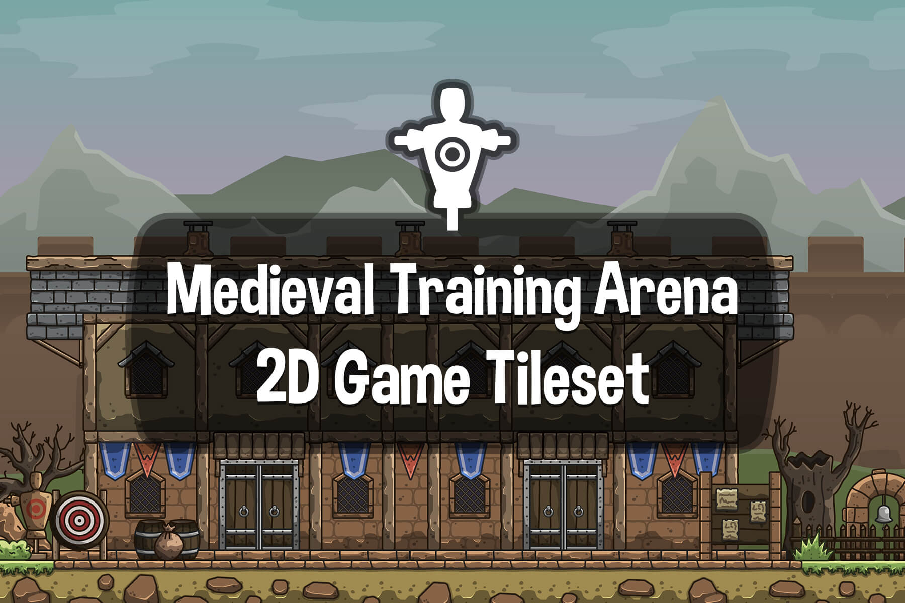 Free Medieval Training Arena 2D Tileset - CraftPix.net