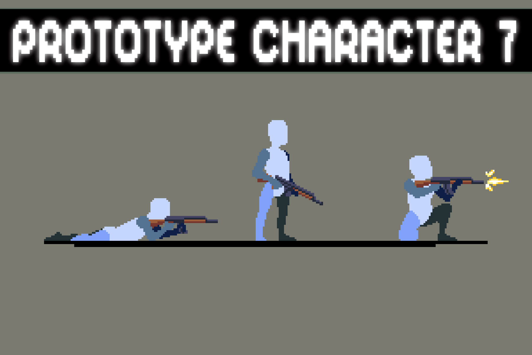 Free Pixel Prototype Character Sprites for Shooter - CraftPix.net