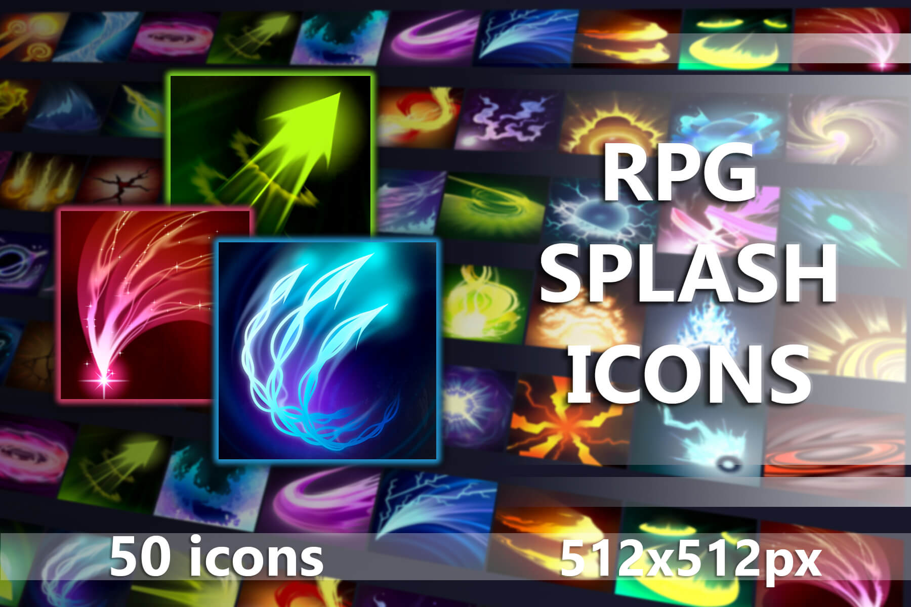 Free RPG Splash Game 512x512 Icons - CraftPix.net