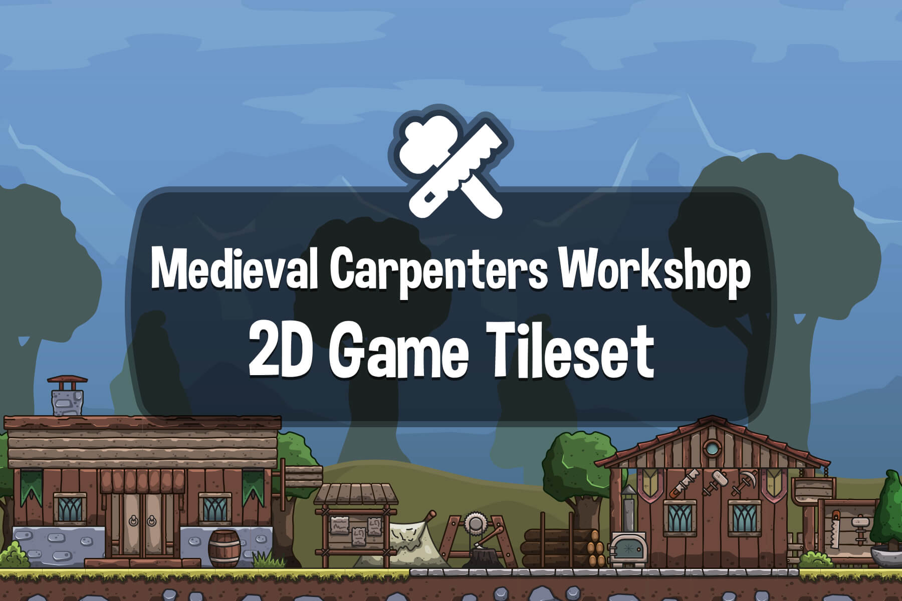 Medieval Carpenters Workshop 2D Game Tileset - CraftPix.net