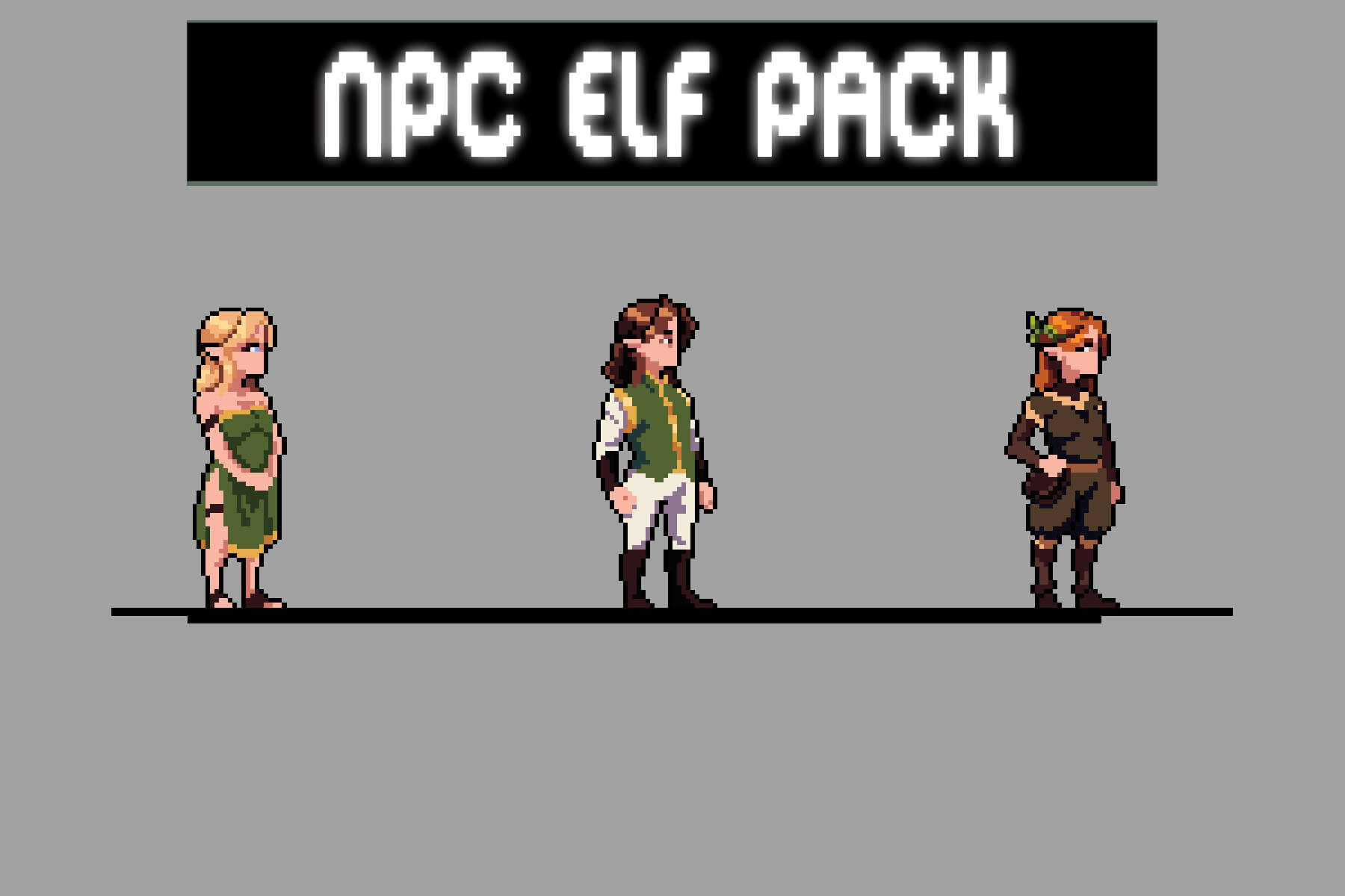 NPC Elf 2D Pixel Art Character Sprite Pack - CraftPix.net