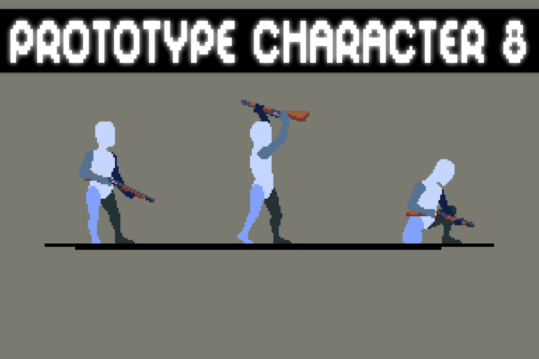 Pixel Art Prototype Character Sprites Pack - CraftPix.net