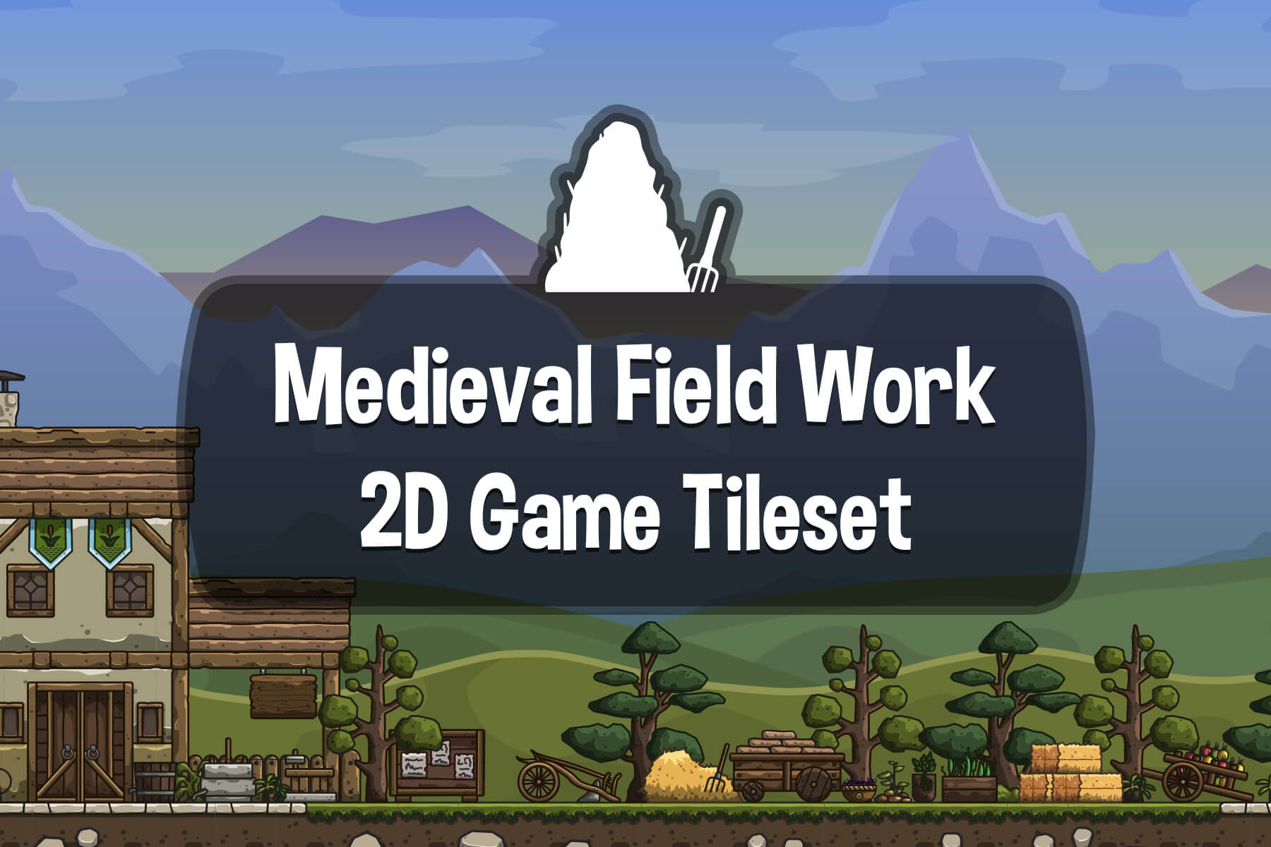 Free Medieval Field Work 2D Tileset for Platformer - CraftPix.net