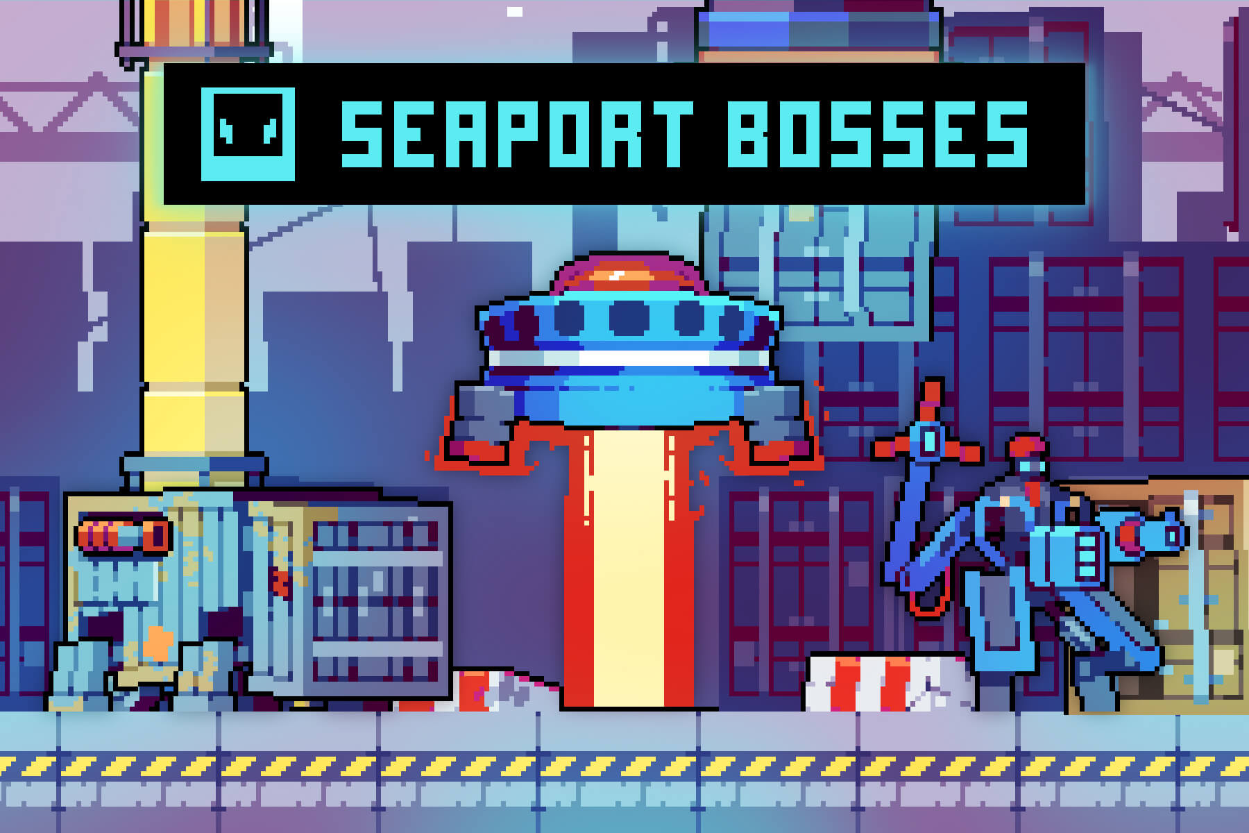 Sea Port Bosses Pixel Sprite Pack for Cyberpunk Game - CraftPix.net