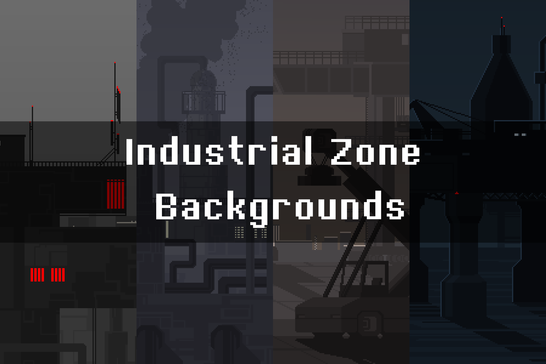 Industrial Zone Pixel Art Backgrounds - CraftPix.net