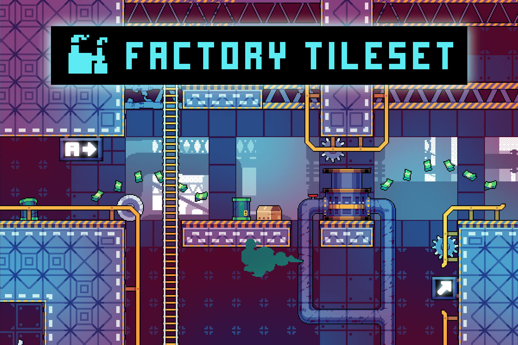 Free Factory Pixel Art 32x32 Tileset for Cyberpunk - CraftPix.net