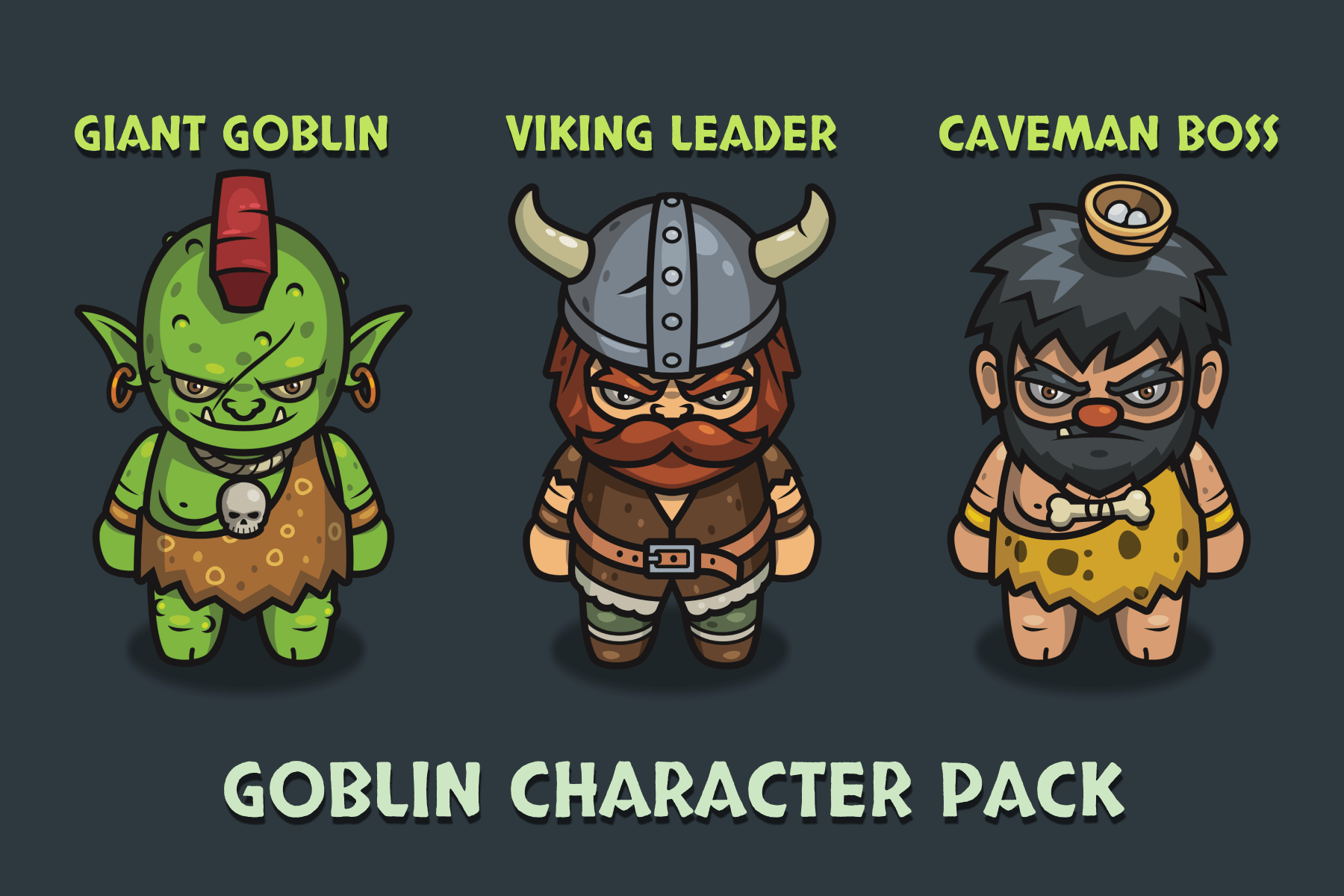 Free Top-Down Boss Character 4-Direction Pack - CraftPix.net