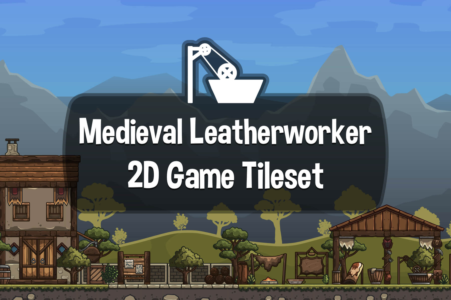 Cartoon Medieval Leatherworker 2D Game Tileset - CraftPix.net