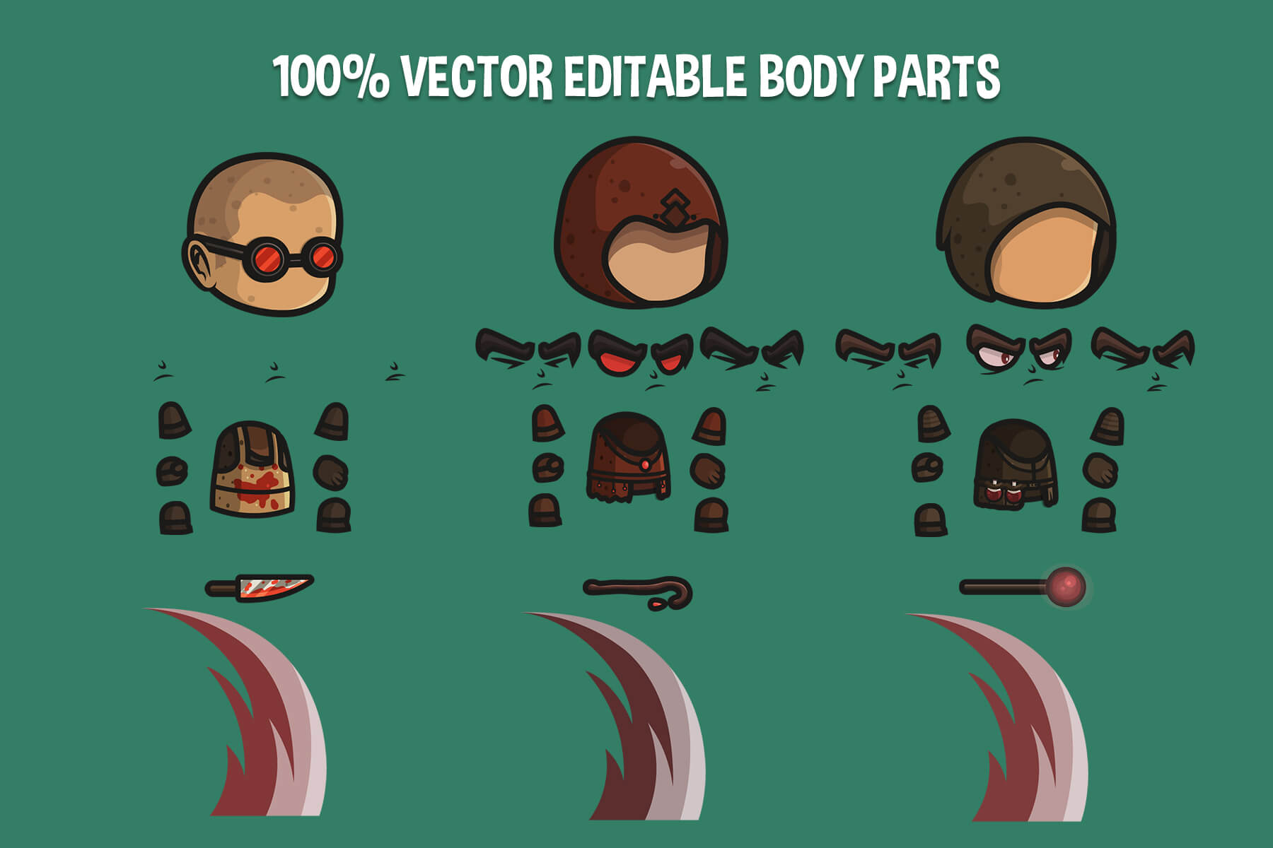 Free Bloody Alchemist Chibi Character Sprites - CraftPix.net