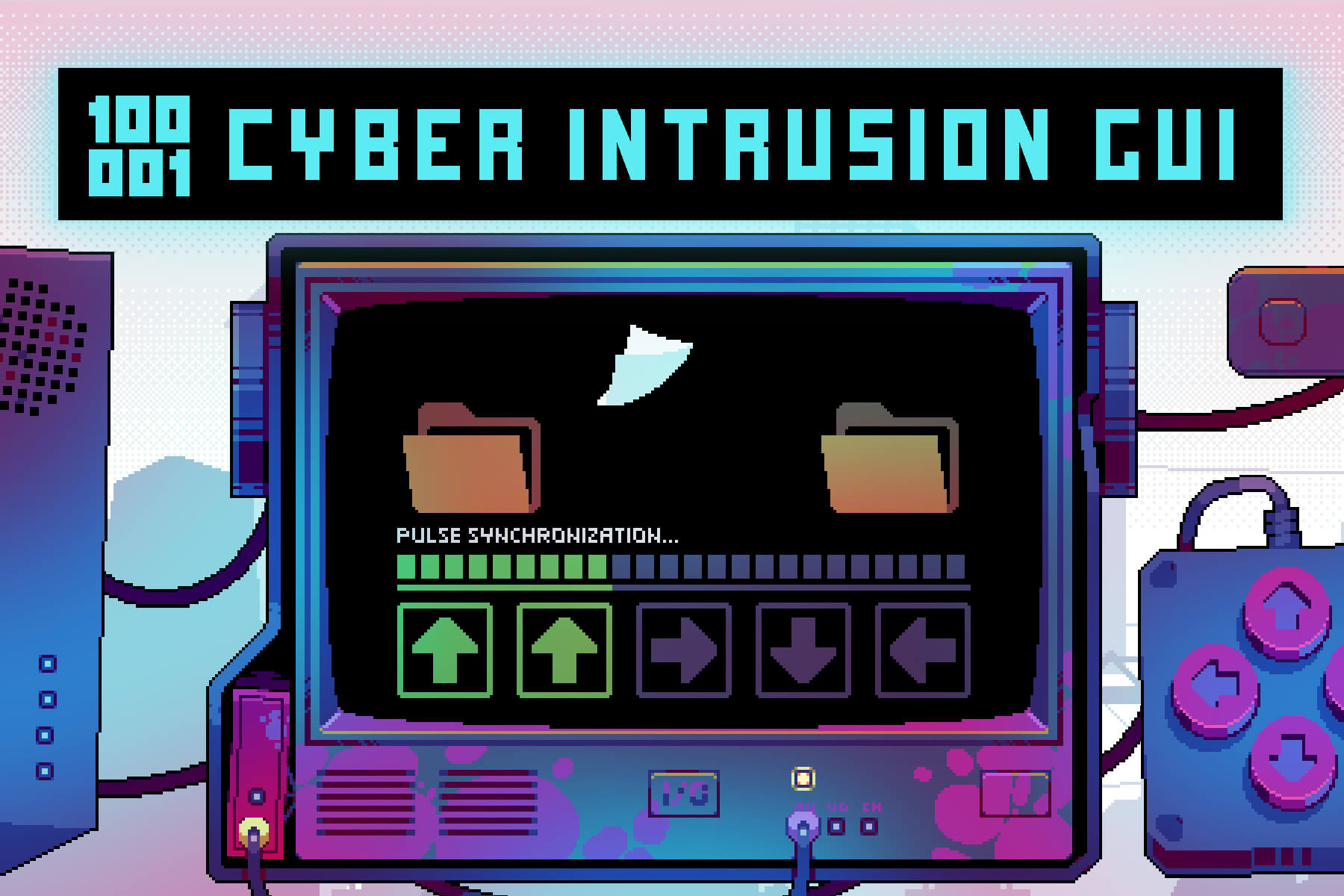 Cyber Intrusion Free GUI Pixel Art Pack - CraftPix.net
