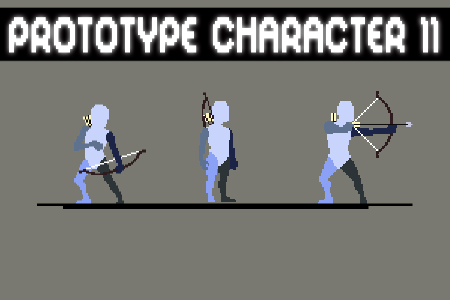 Prototype Archer Pixel Sprite Sheet - CraftPix.net