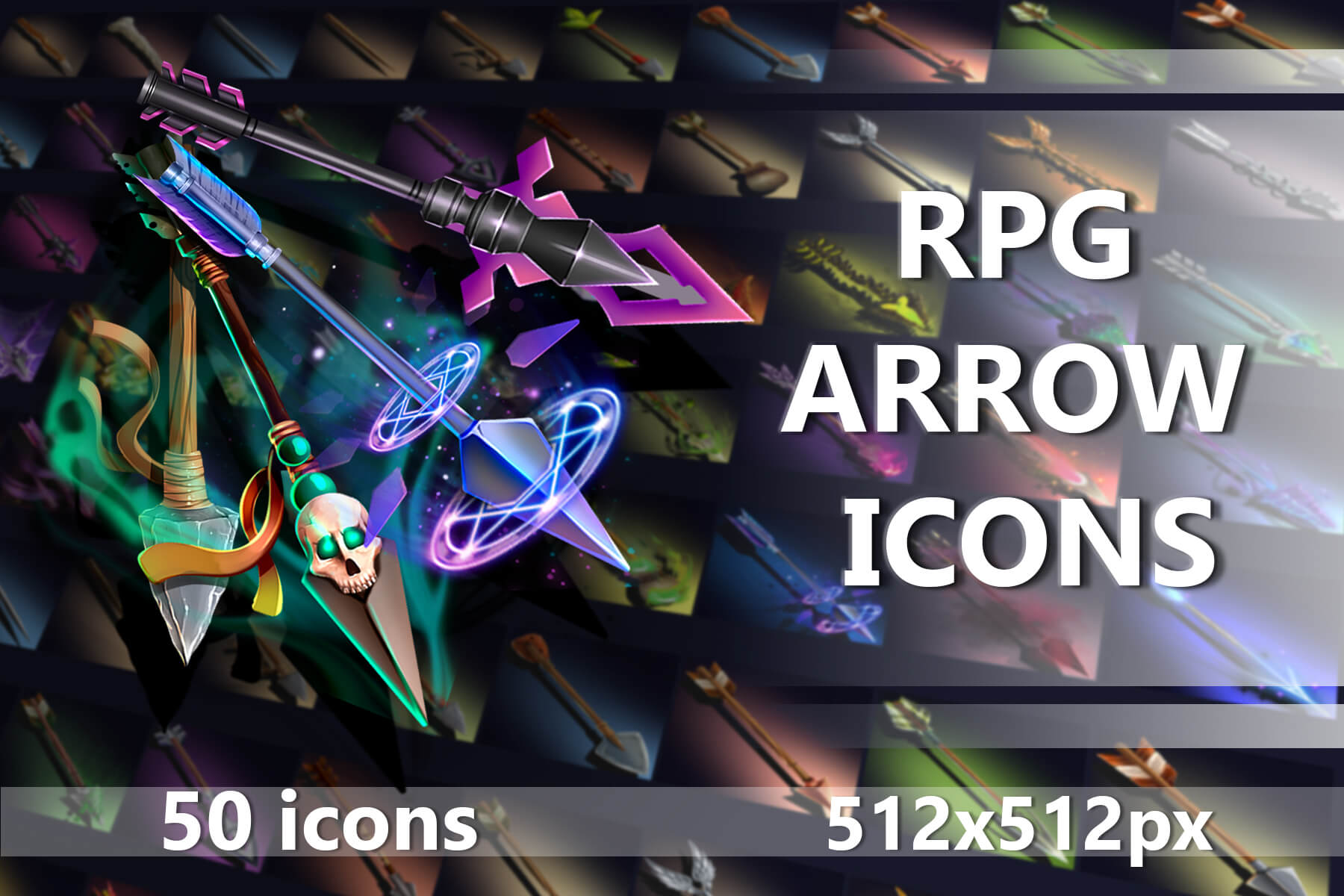 RPG Arrow 512x512 Icons - CraftPix.net